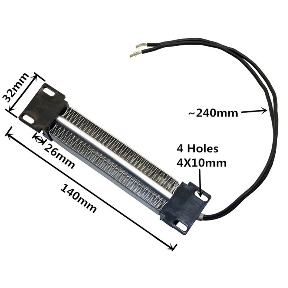 1Pc PTC Air Heater 12V 50W/100W/150W Electric Heating Body Surface Of ...