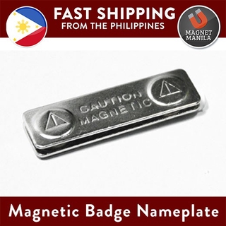 Magnet Manila Magnetic Badge Nameplate With Adhesive | Shopee Philippines