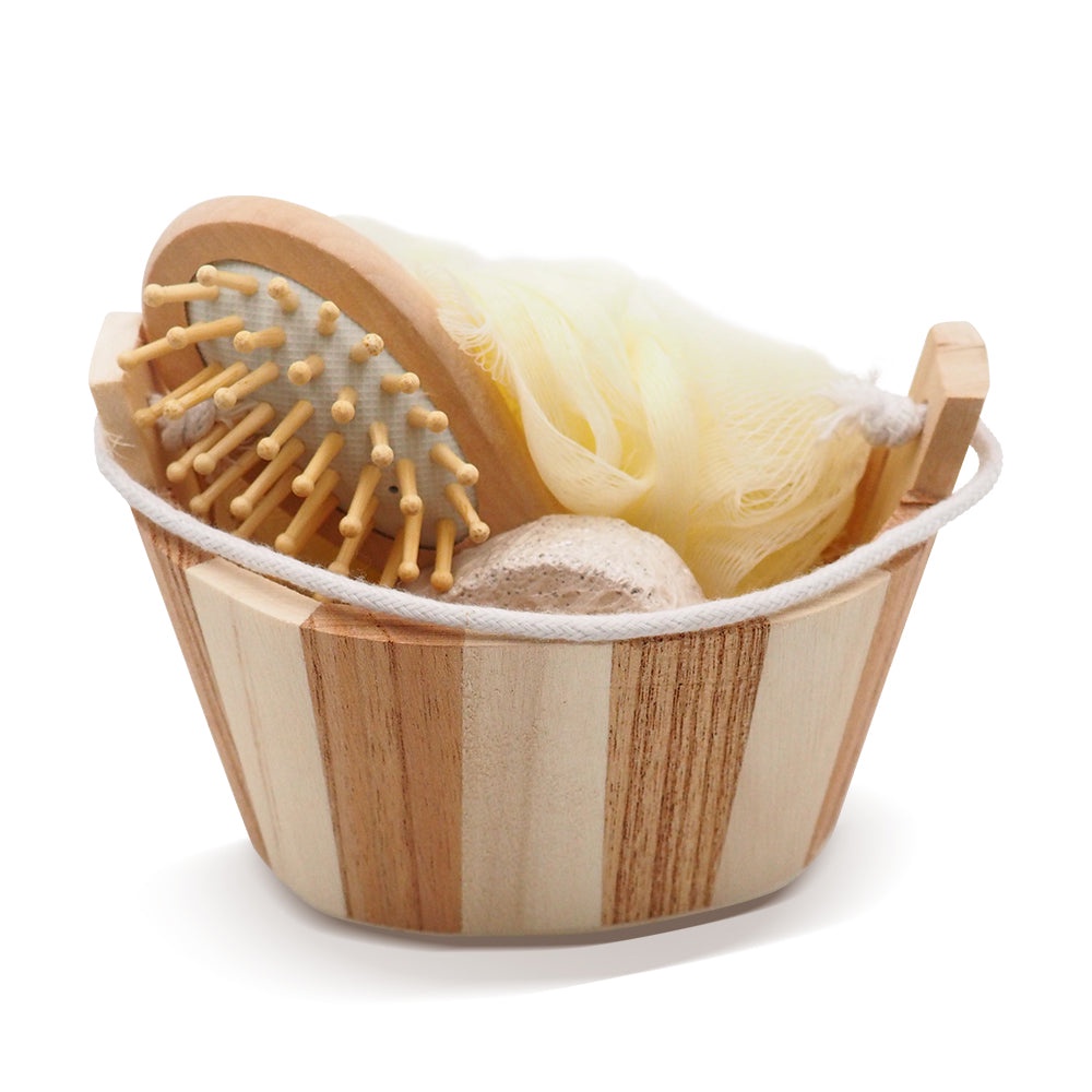 GLADKING MINI WOODEN BATH TOOLS - SET | Shopee Philippines