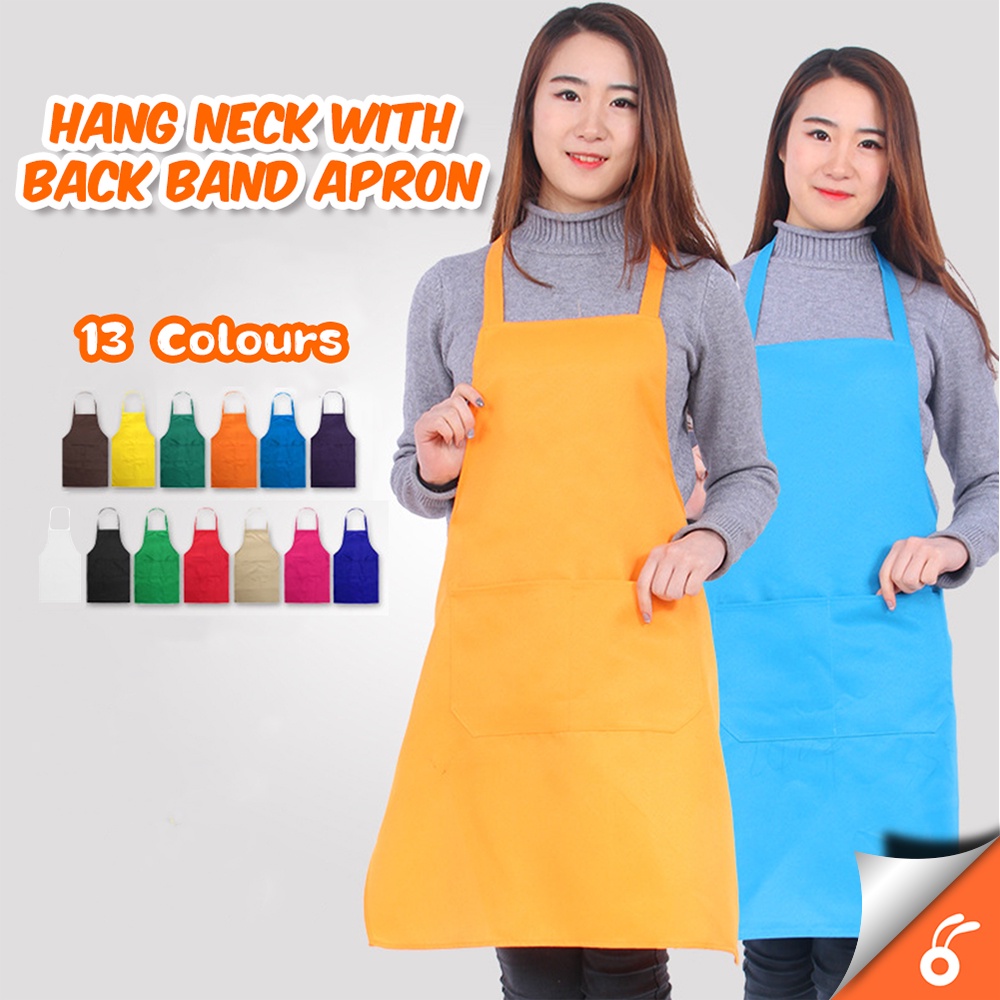0319 CHICKY Hang Neck Apron Overall Apron Apron Dapur Kitchen Chef ...