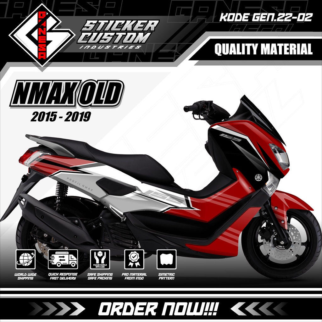 Decal Sticker Yamaha Nmax 155 Old Fullbody 2015-2019 Dekal Sticker ...