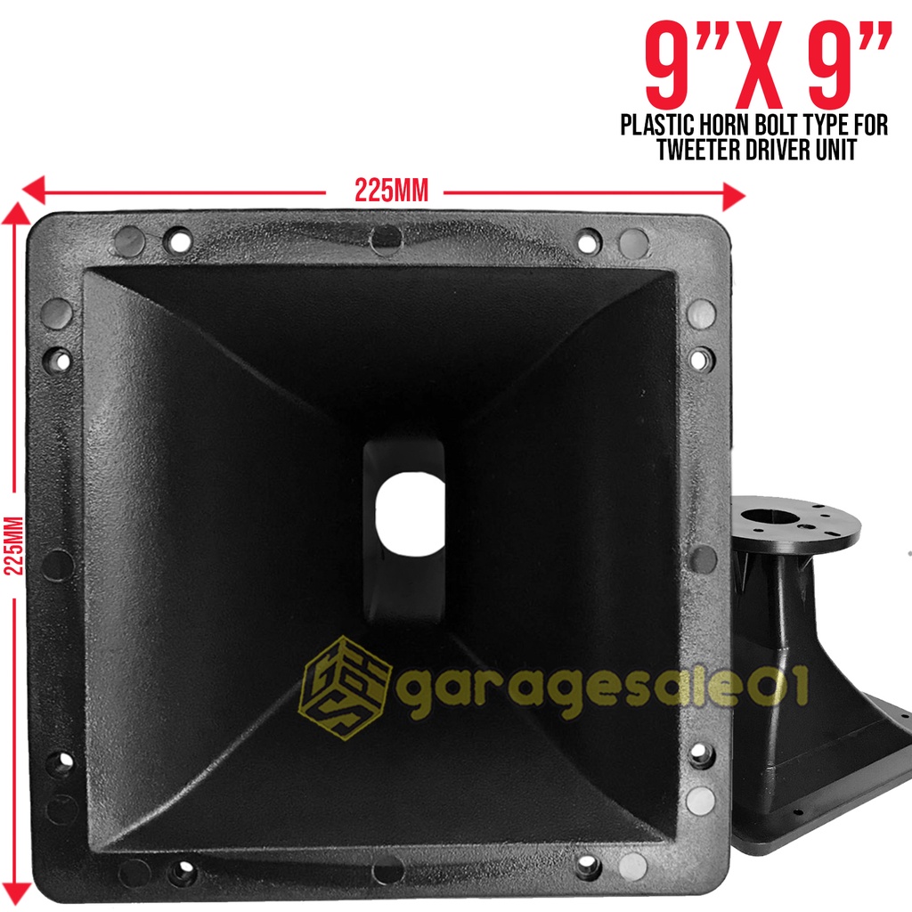 9"X 9" inches Horn Plastic Bolt Type for Tweeter Driver Unit | Shopee ...