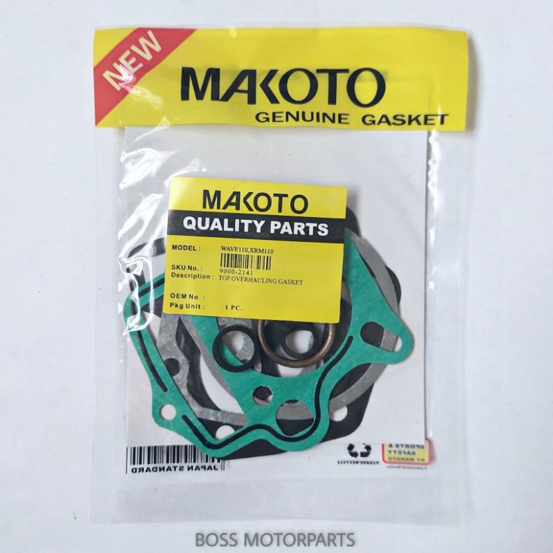 MAKOTO Top Overhauling Gasket For XRM/Wave 125, XRM/WAVE110,TMX155/125 ...