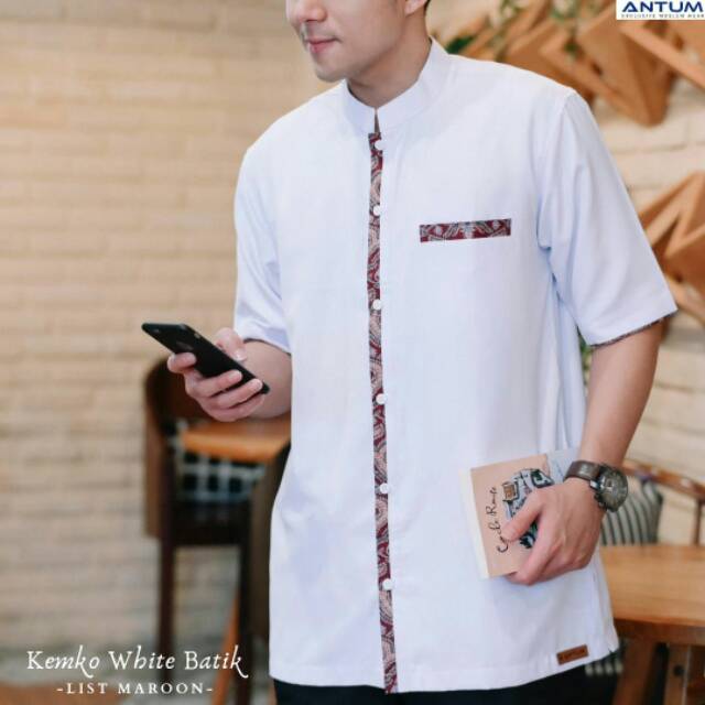 Kemko White Batik By Antum Collection | Shopee Philippines