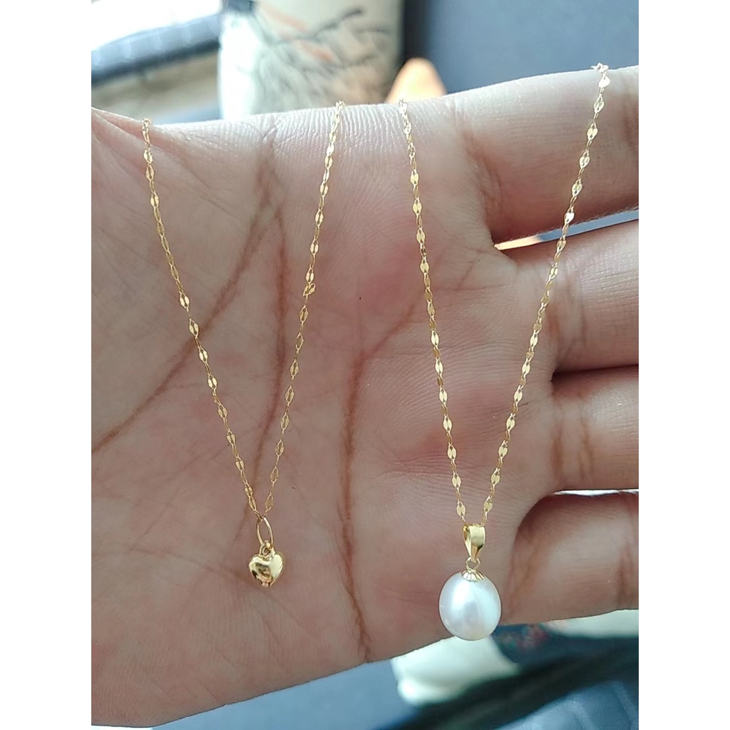 COD PAWNABLE 18k Saudi gold Necklace, Lightweight ( Chain & pendant ...