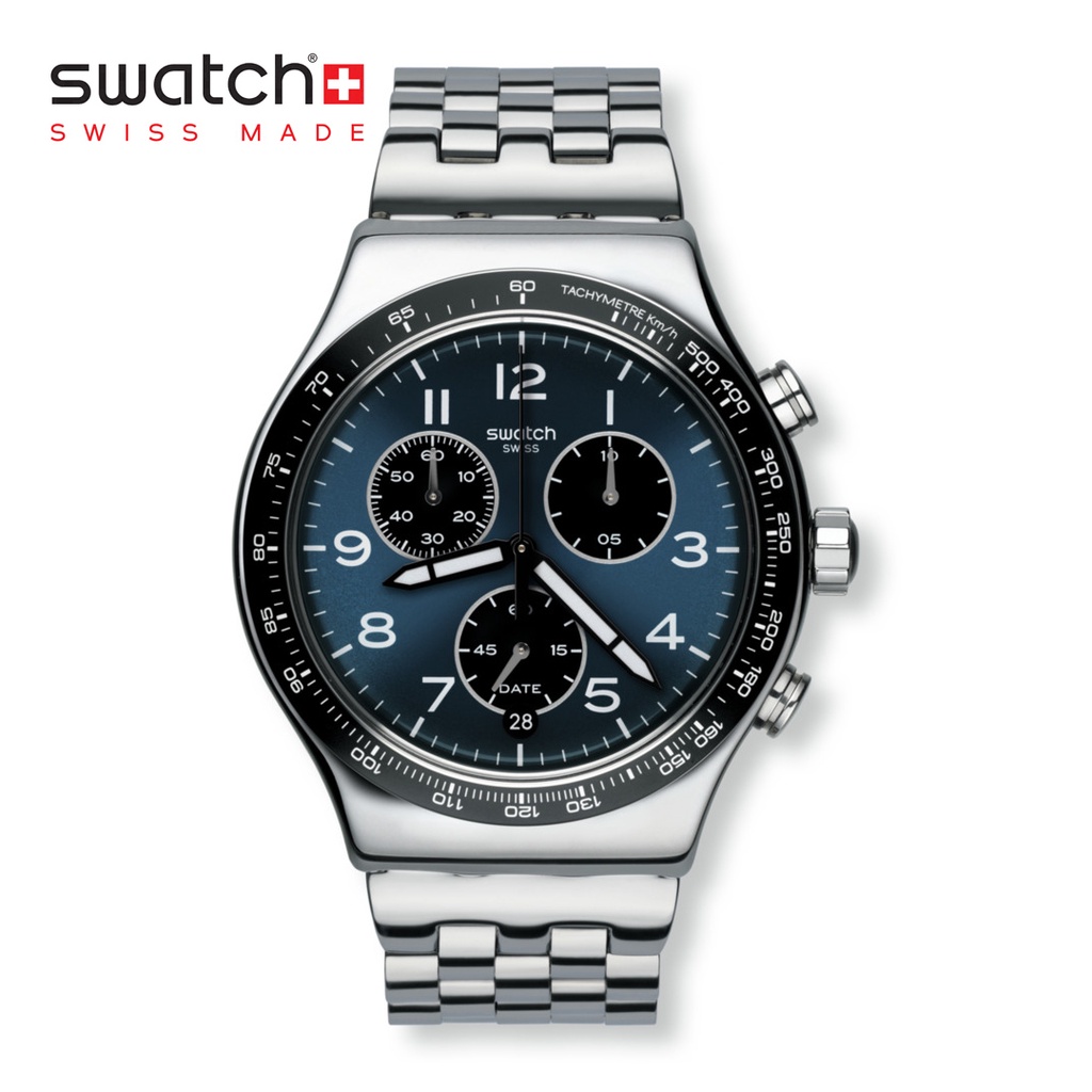 Swatch New Irony Chrono Boxengasse Again YVS423GC Silver Stainless ...