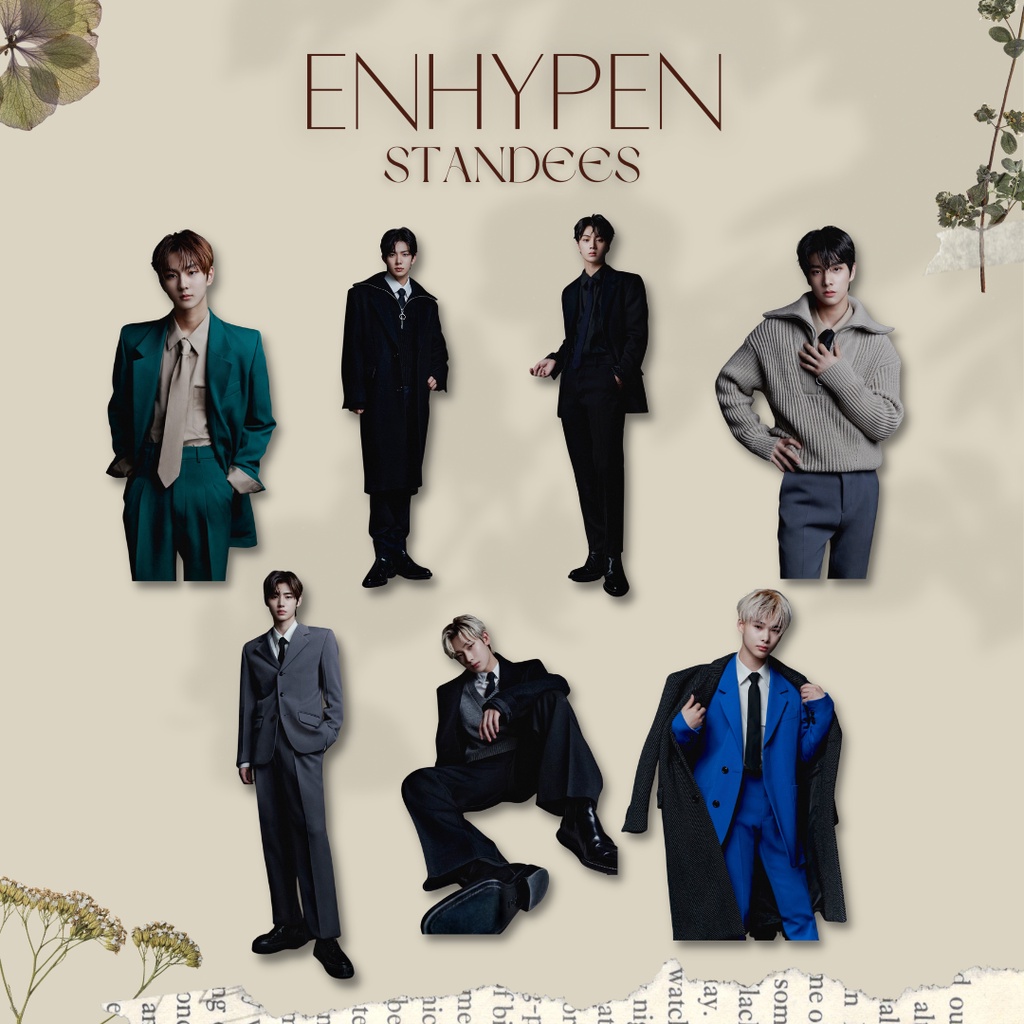 ENHYPEN Laminated Standee Table Decor Ami Fashion Icons | Shopee ...