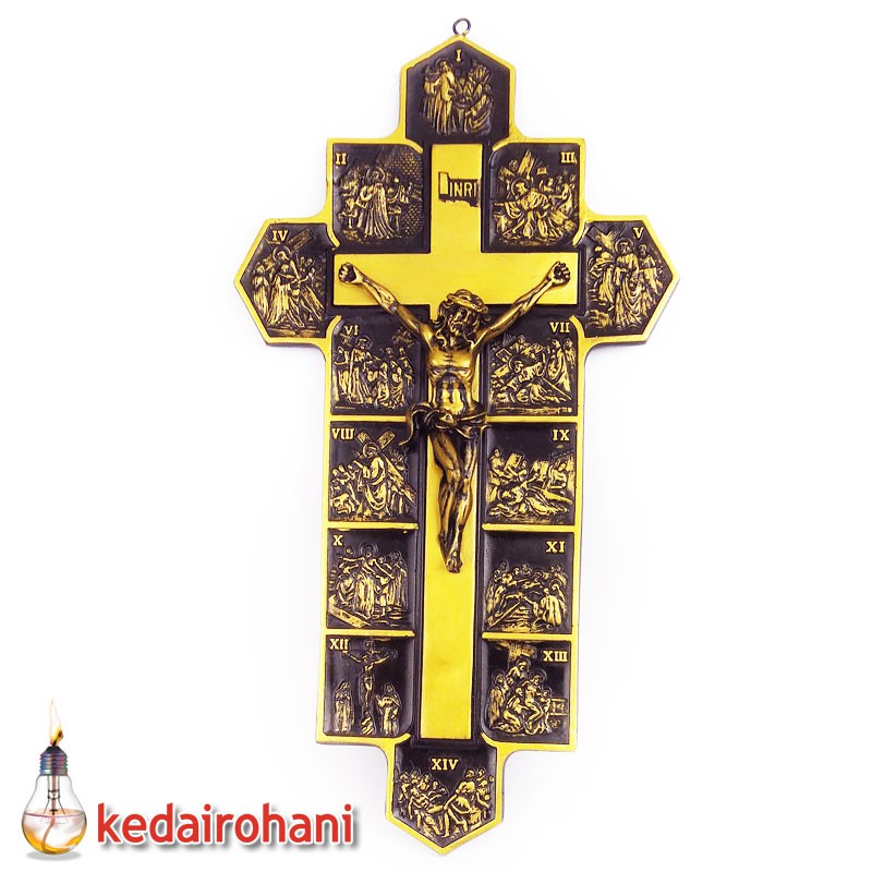 Spiritual Decoration Cross Wall Relief The Story Of The Passion Of ...