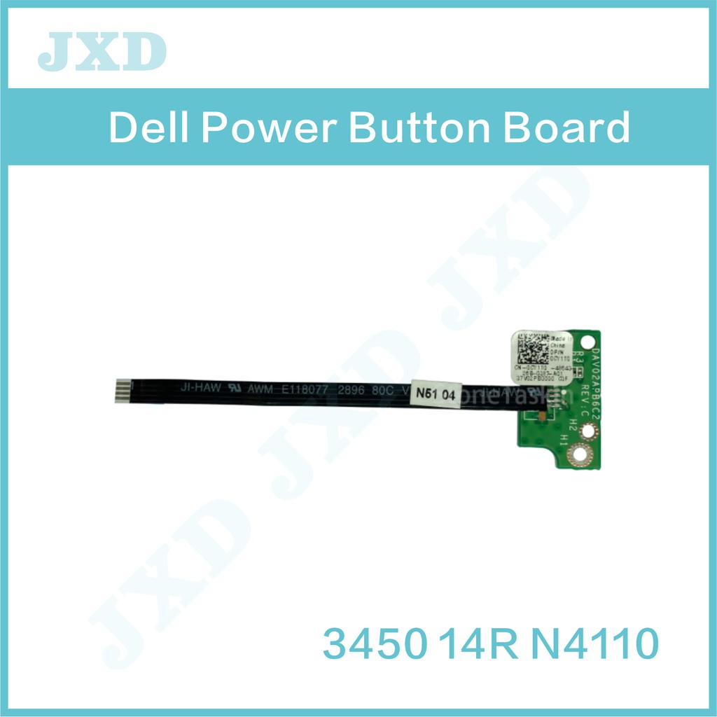 Replacement Power Button Board Ribbon Cable Dell Vostro 3450 14R N4110 ...