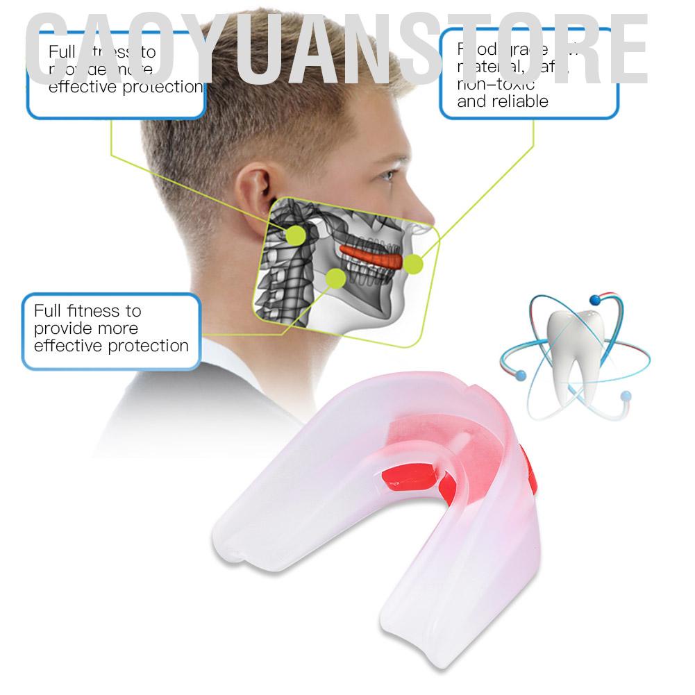 Double-sided Adult Mouth Guard Teeth Protector Boxing Taekwondo Combat ...