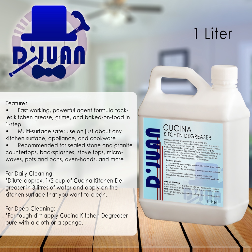 DJuan Cucina Kitchen Degreaser -Dilutable - 1 Liter | Shopee Philippines