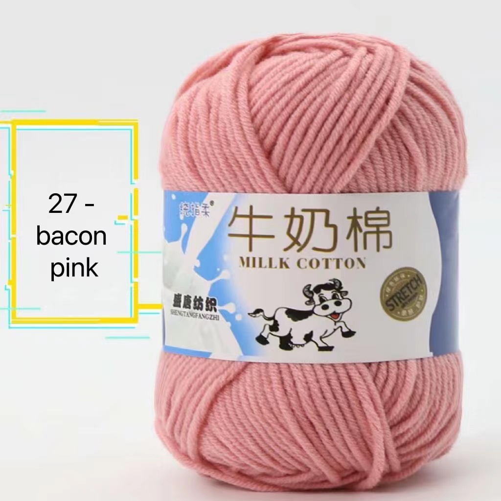 5 Plys 50g Smooth Milk Fiber Knitting Wool Crochet Yarn Milk Cotton ...