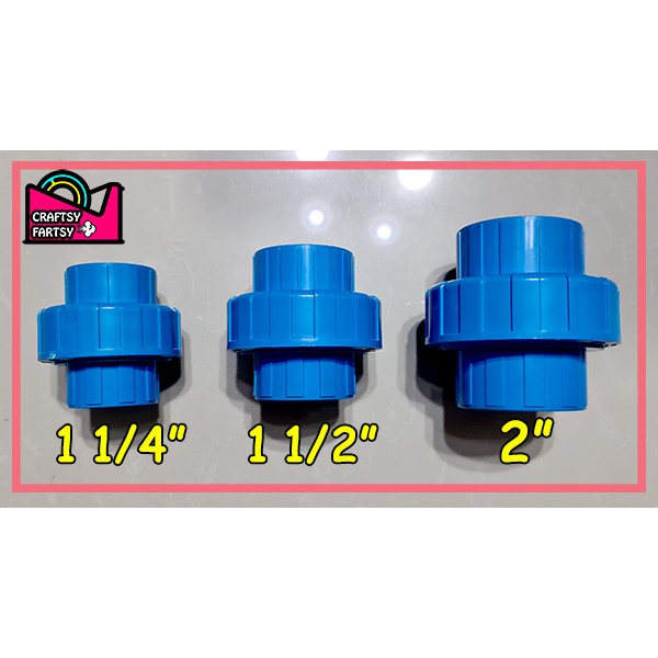 (PER PIECE) PVC Blue Union Patente 1 1/4" 1 1/2" 2" (40mm, 50mm, 63mm ...