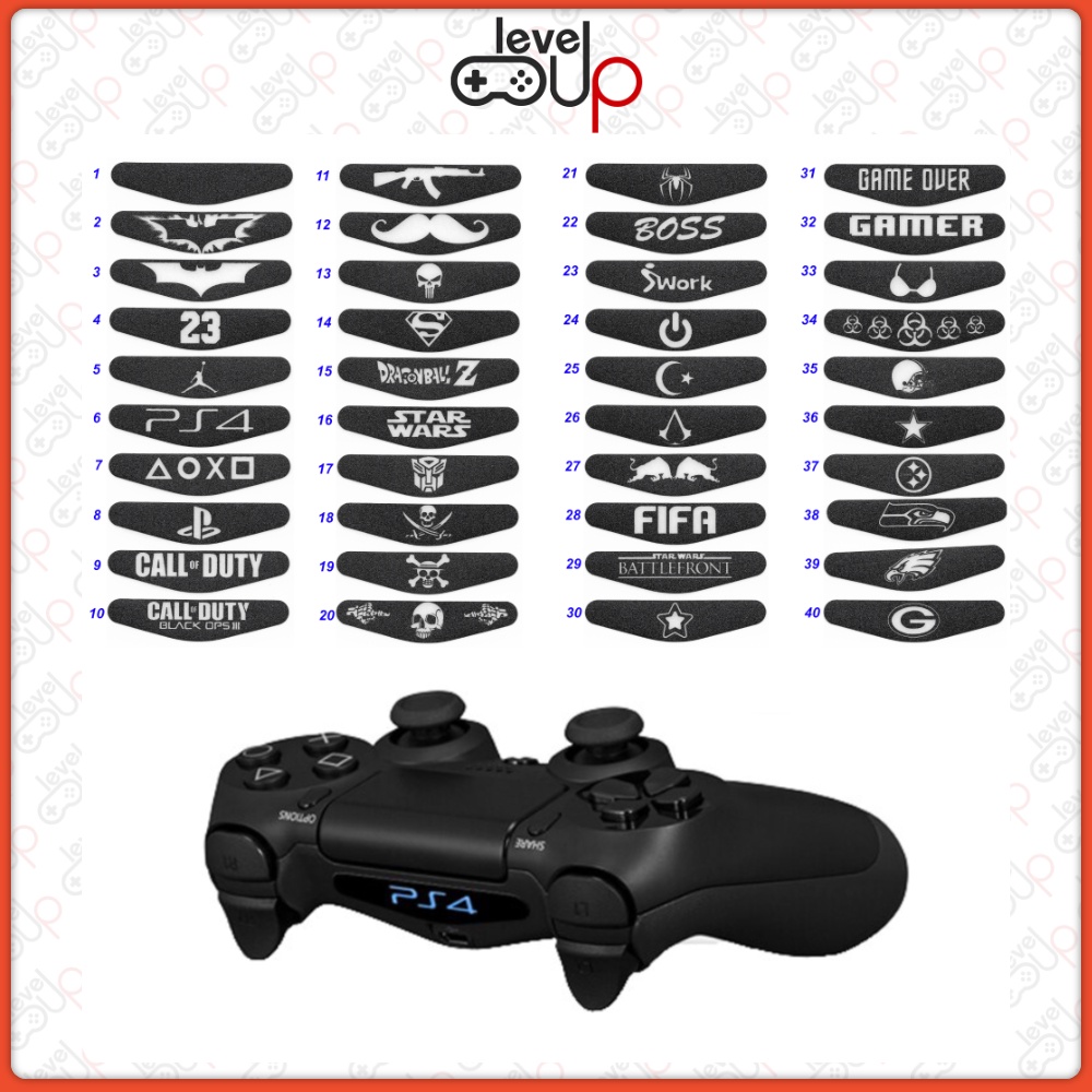 DS4 PS4 PlayStation 4 Controller LED Light Bar Decal Sticker 1pc ...