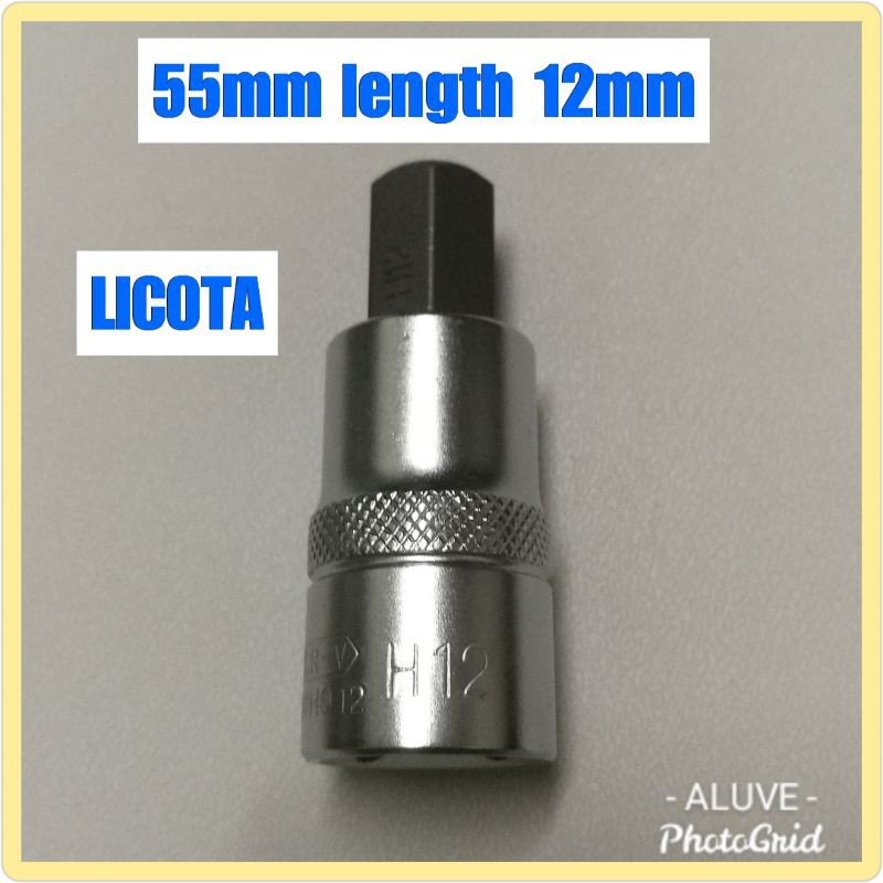 Licota 1/2 drive Hex Bit Socket 55mm or 100mm length sold per piece ...