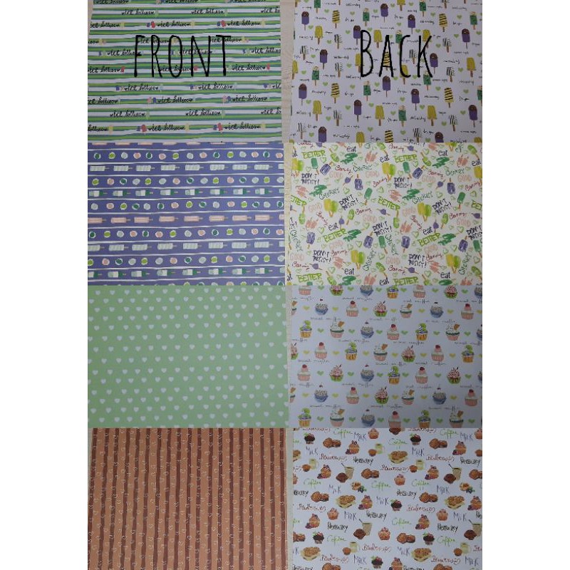CARDSTOCK back to back design | Shopee Philippines