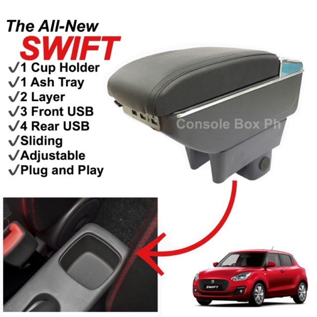 Swift Armrest 2004-2010 and 2019, 2020, 2021, 2022, 2023, 2024, 2025 ...