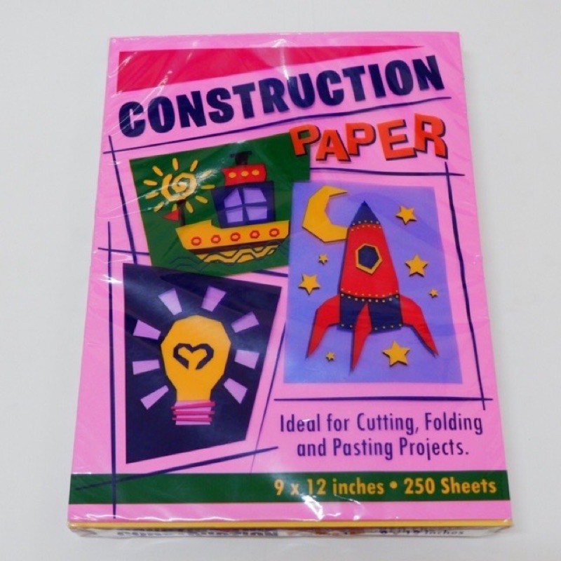 CONSTRUCTION PAPER 250pcs | Shopee Philippines