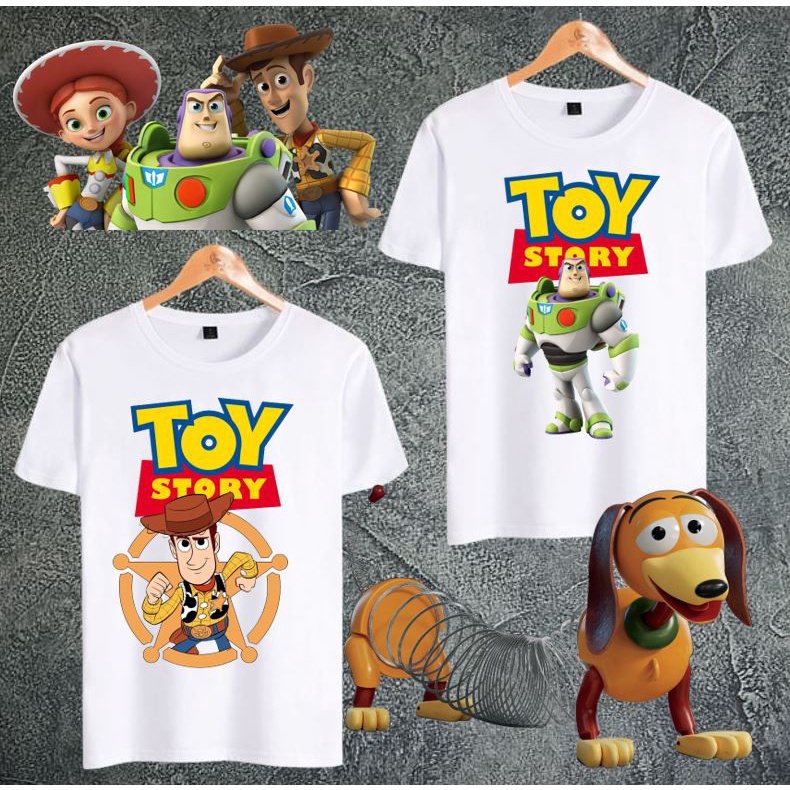 Printed shirt toy Story Graphic design for kids 0-12 years old | Shopee ...