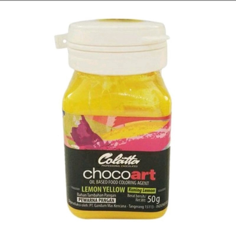 Colatta Chocoart Food Coloring Choco Art Lemon Yellow 50 gr | Shopee ...