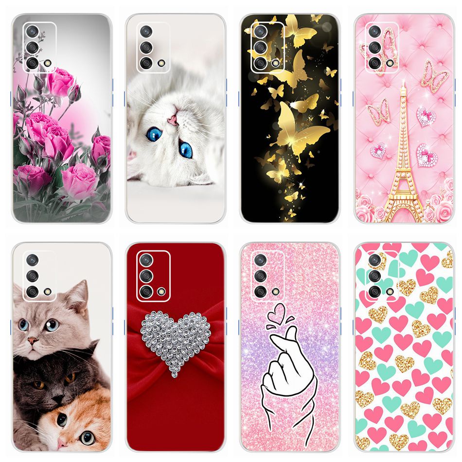 Cute Painted Case OPPO A95 CPH2365 A74 4G 2021 Softcase OPPOA95 A 95 ...
