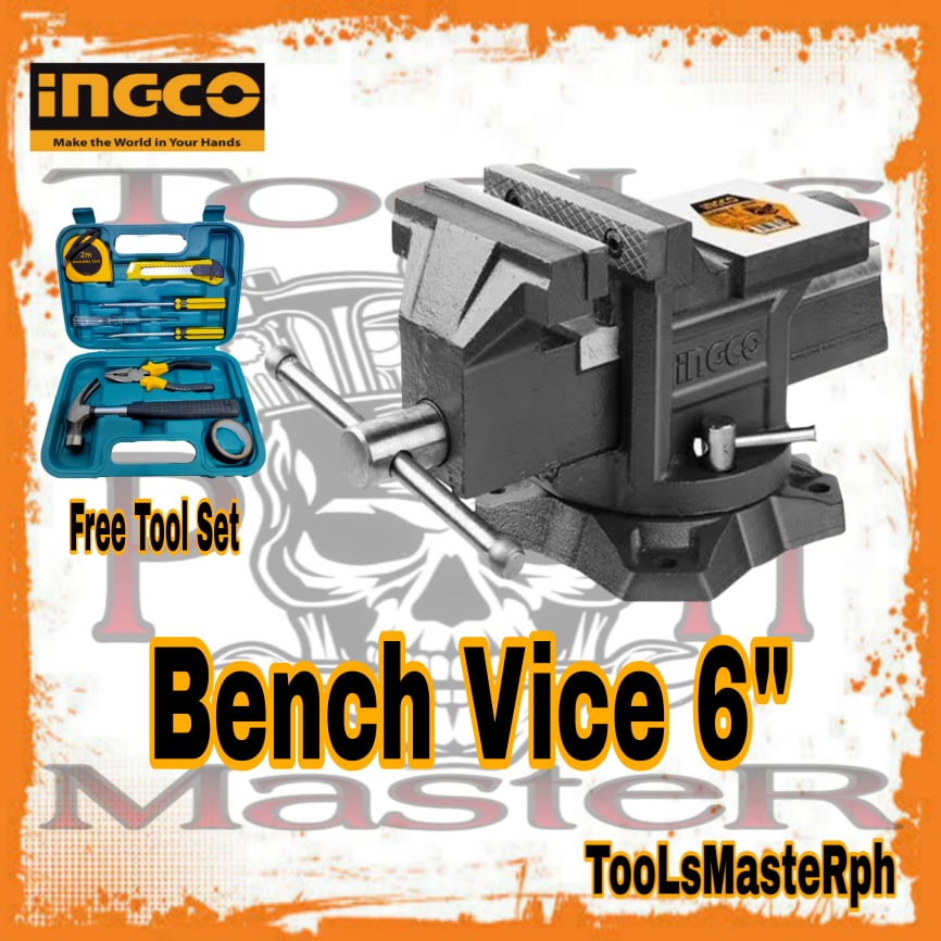 INGCO Bench Vise 6" HBV086 With Free Tool Set | Shopee Philippines