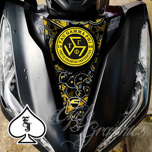 HONDA CLICK V2 FRONT COVER STICKER TRISKELION ej cycle | Shopee Philippines