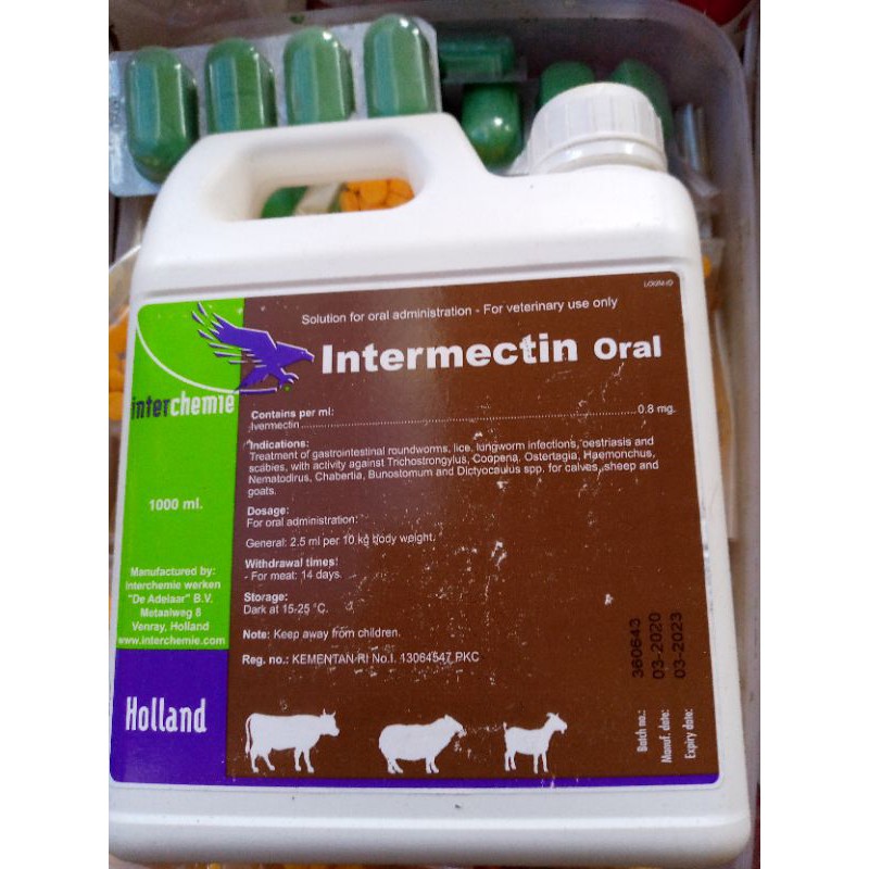 Intermectin ORAL 1 LITER Worm Medicine | Shopee Philippines