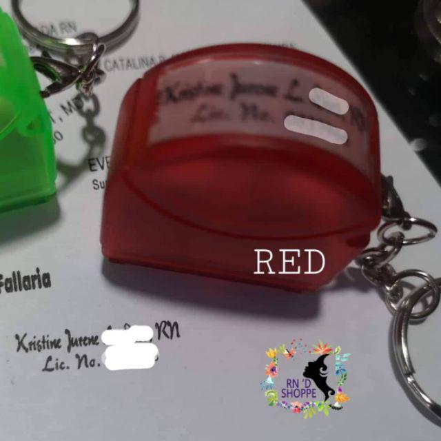 Personalized Neon Self Inking Name Stamp (free layout) | Shopee Philippines