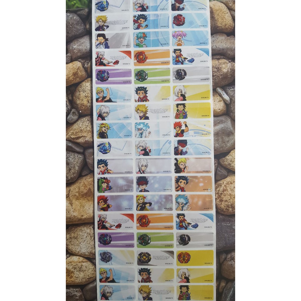 Beyblade WATERPROOF NAME LABEL STICKER | Shopee Philippines