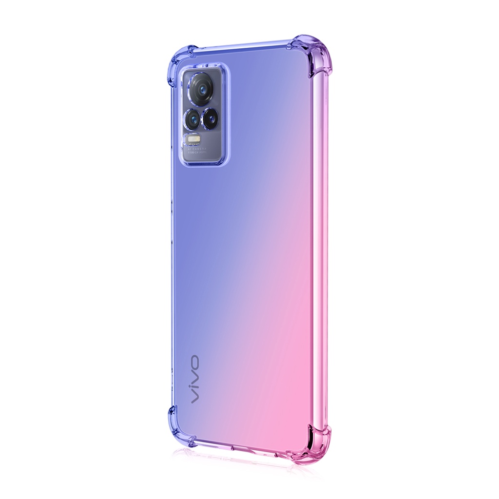 For vivo V21E 4G 5G y73 2021 Gradient Soft TPU Anti-Drop Transparent ...