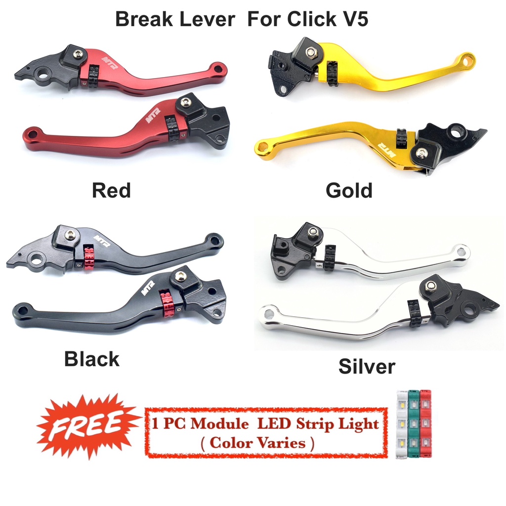 Break Lever For Honda Click 125 / 150 Fi ( V5 ) with Free LED Strip ...