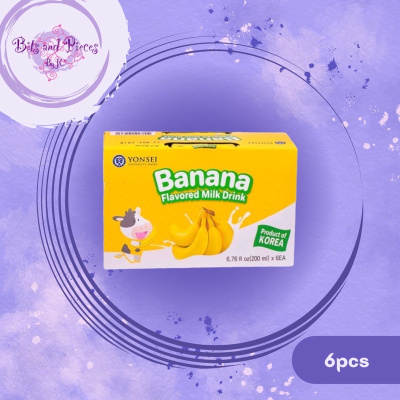 Yonsei Milk Banana 190ml Pack of 6 | Shopee Philippines