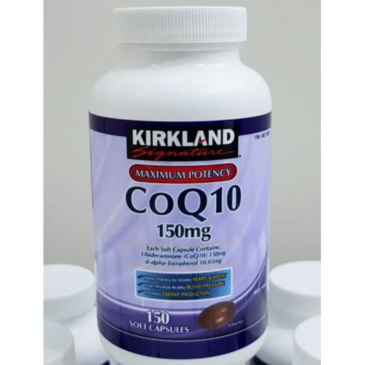 Kirkland Signature High Strength CoQ10 150 mg 150 Capsules supports ...