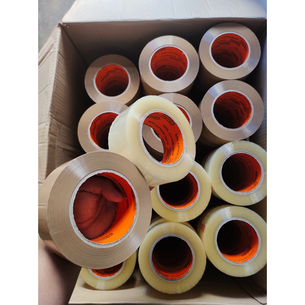 SUPERB BRAND PACKAGING TAPE (CLEAR/TAN) 50M-100M-200M-300M | Shopee ...