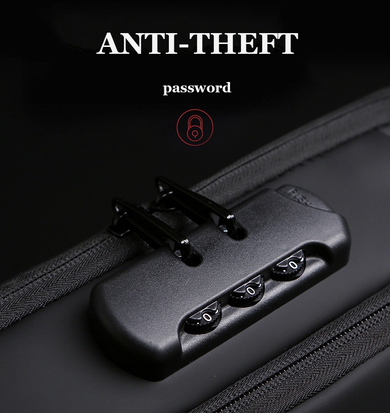 【COD】Chest Bag Men Anti-theft Sling Bag Waterproof USB Charging ...