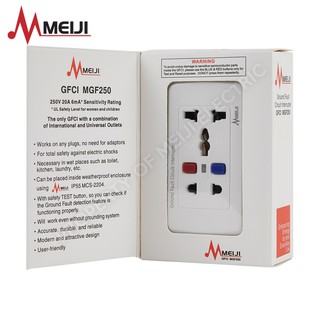Meiji Gfci Ground Fault Circuit Interrupter Universal + International ...
