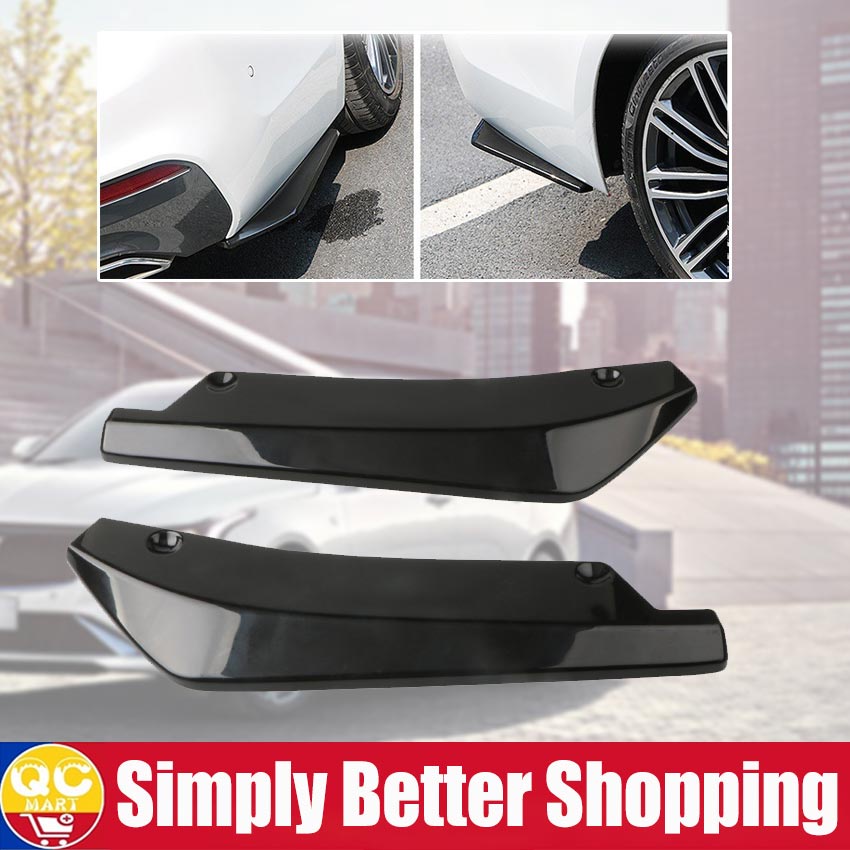 2PCS Universal Car Bumper Lip Car Rear Bumper Lip Diffuser Splitter ...