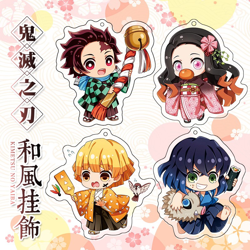 Demon Slayer New Year Theme Acrylic Ornaments Double Layer Acrylic ...
