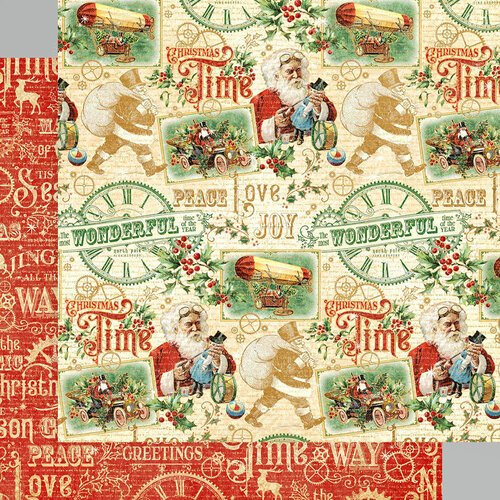Graphic 45 - Christmas Time Collection - 12 x 12 Double Sided Paper ...
