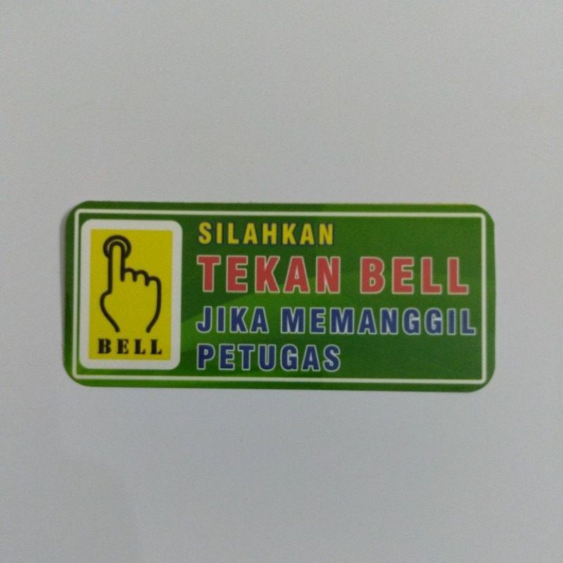 Sticker Please Press The Bell If You Call The Officer | Shopee Philippines