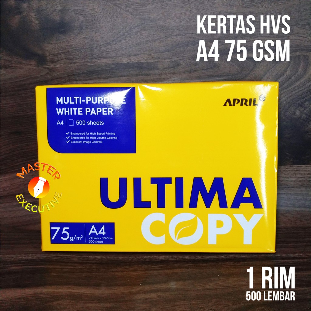 (Rim) Ultima Paper HVS A4 75 gsm 210x297 mm | Shopee Philippines
