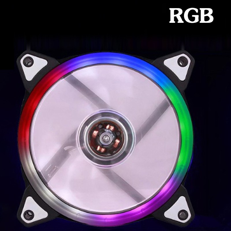 CPU Cooling Fan Case Fan Silent 120mm CPU Case Cooling Fan Dual Led ...