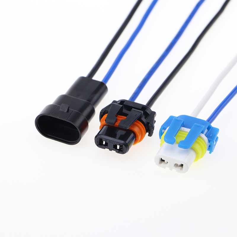 9006 HB4 Bulb Socket Plug Connector Male Female Ceramics With Cable For ...
