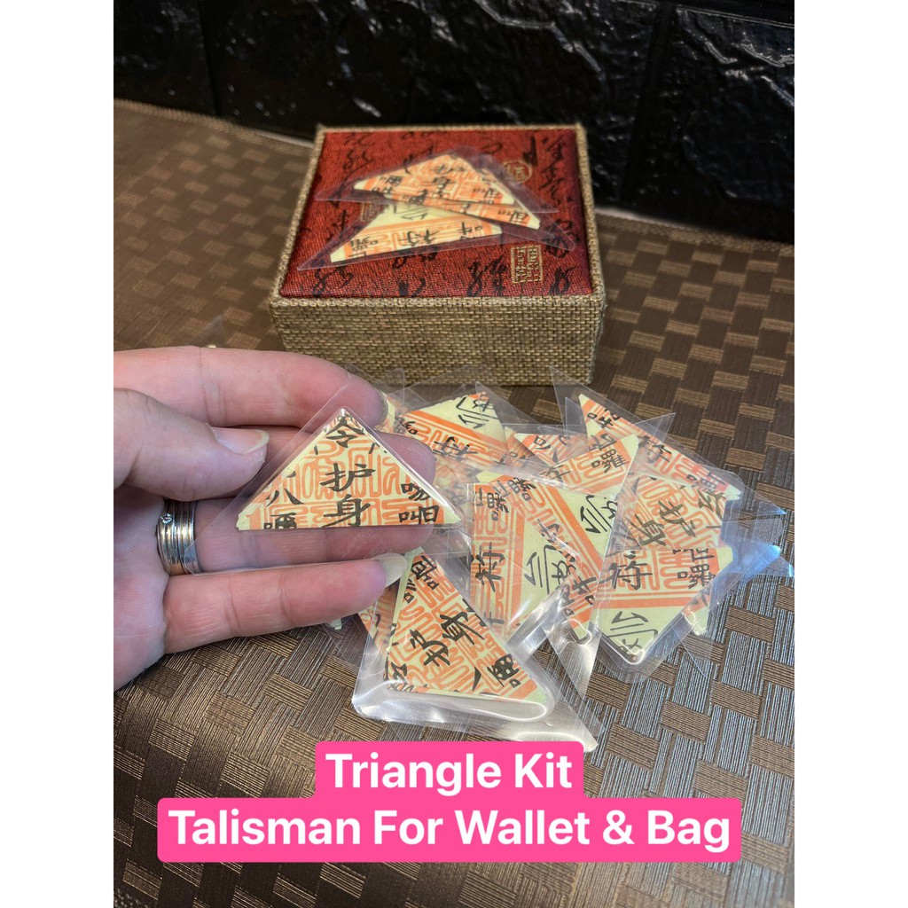 LUCKY CHARM PIN PIN TRIANGLE KIT TALISMAN FOR WALLET ( SOLD BY EACH ...
