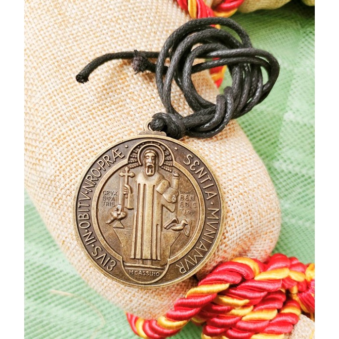 St Benedict Circle Medal Antique for Protection against Evil, 1.75 in ...