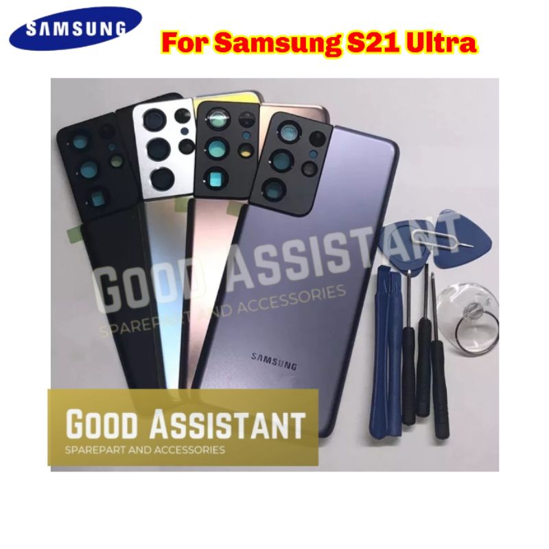 Samsung Galaxy S21 Ultra 5G - Backdoor Rear Case + Ori Camera Lens ...