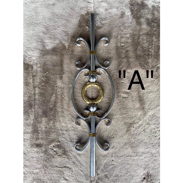 Stainless railings baluster design with gold sus 304 | Shopee Philippines