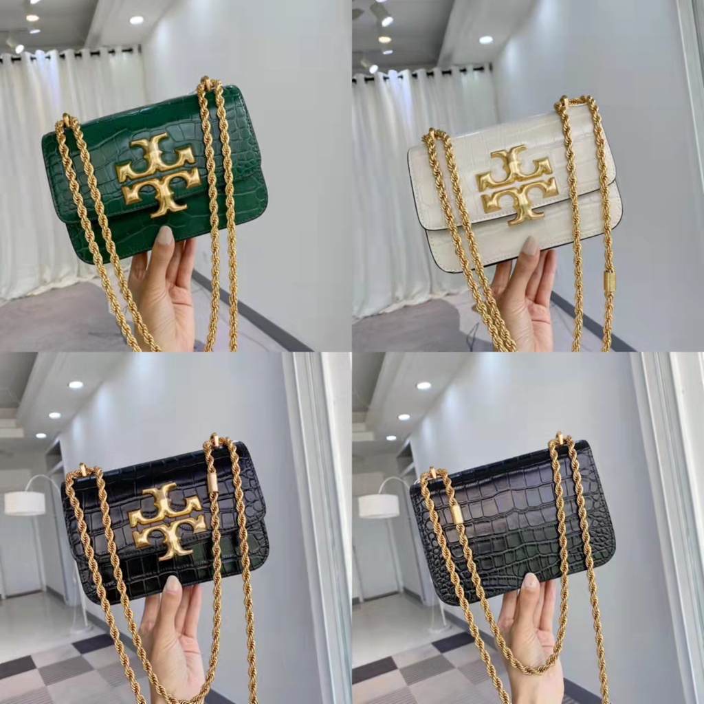 TB 77044 Eleanor 3 Colors Croc Print Small Chain Bag Crossbody Bag ...
