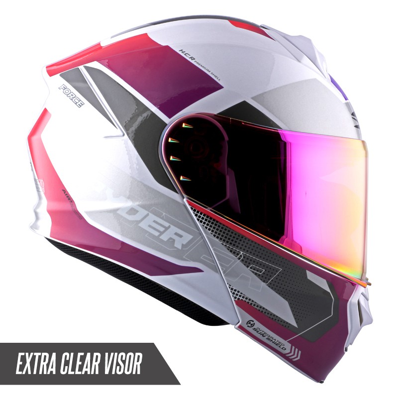 Spyder Force GD S1 - Modular Dual Visor Helmet (Free Clear Visor ...